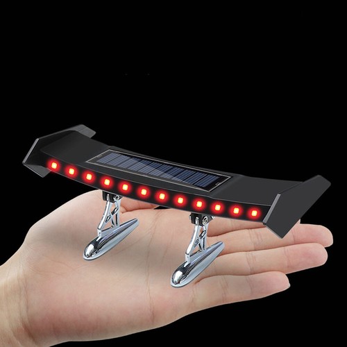 LED Tail Light Mini Solar Strobe Warning Lamp Car Rear Spoiler Wing ...