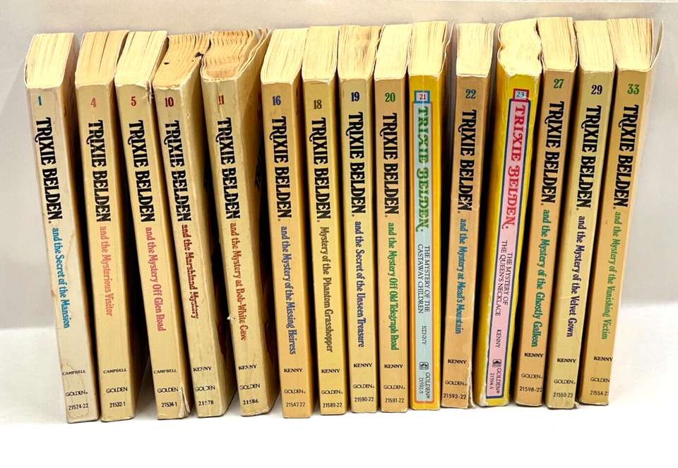 Trixie Belden Book Mixed Lot of 15 Paperback Vintage Books -See ...