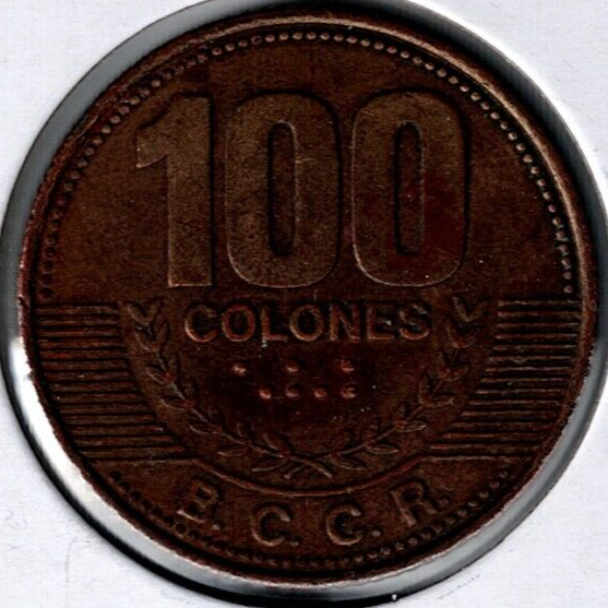 2007 Costa Rica Circulated 100 Colones Coin | eBay Australia