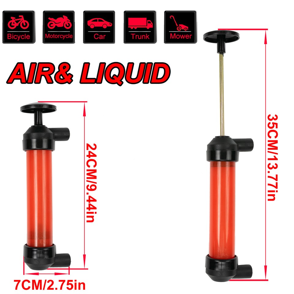 Manual Siphon Fluid Pump Gasoline Gas Petrol Water Hand Transfer Oil ...