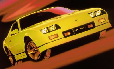 1985 Chevrolet Camaro IROC- Z Yellow POSTER 24 X 36 INCH SWEET LOOKING ...