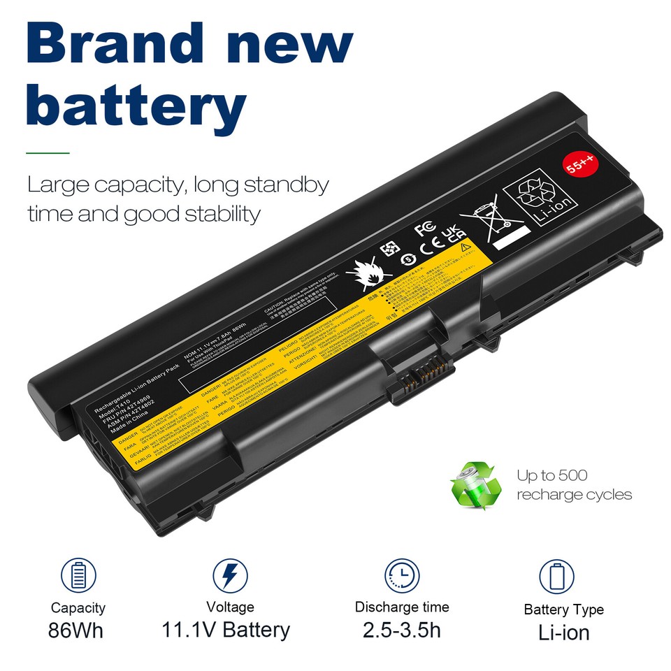 Battery for Lenovo Thinkpad T410 T420 T510 T520 W510 W520 SL410 SL510 6 ...