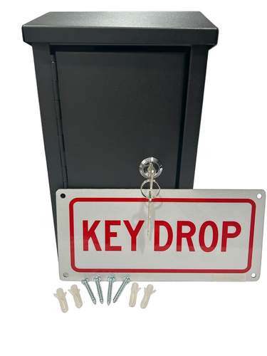Wall-Mounted Key Drop Box with Key Lock, Metal Mailbox, Indoor& Outdoor ...
