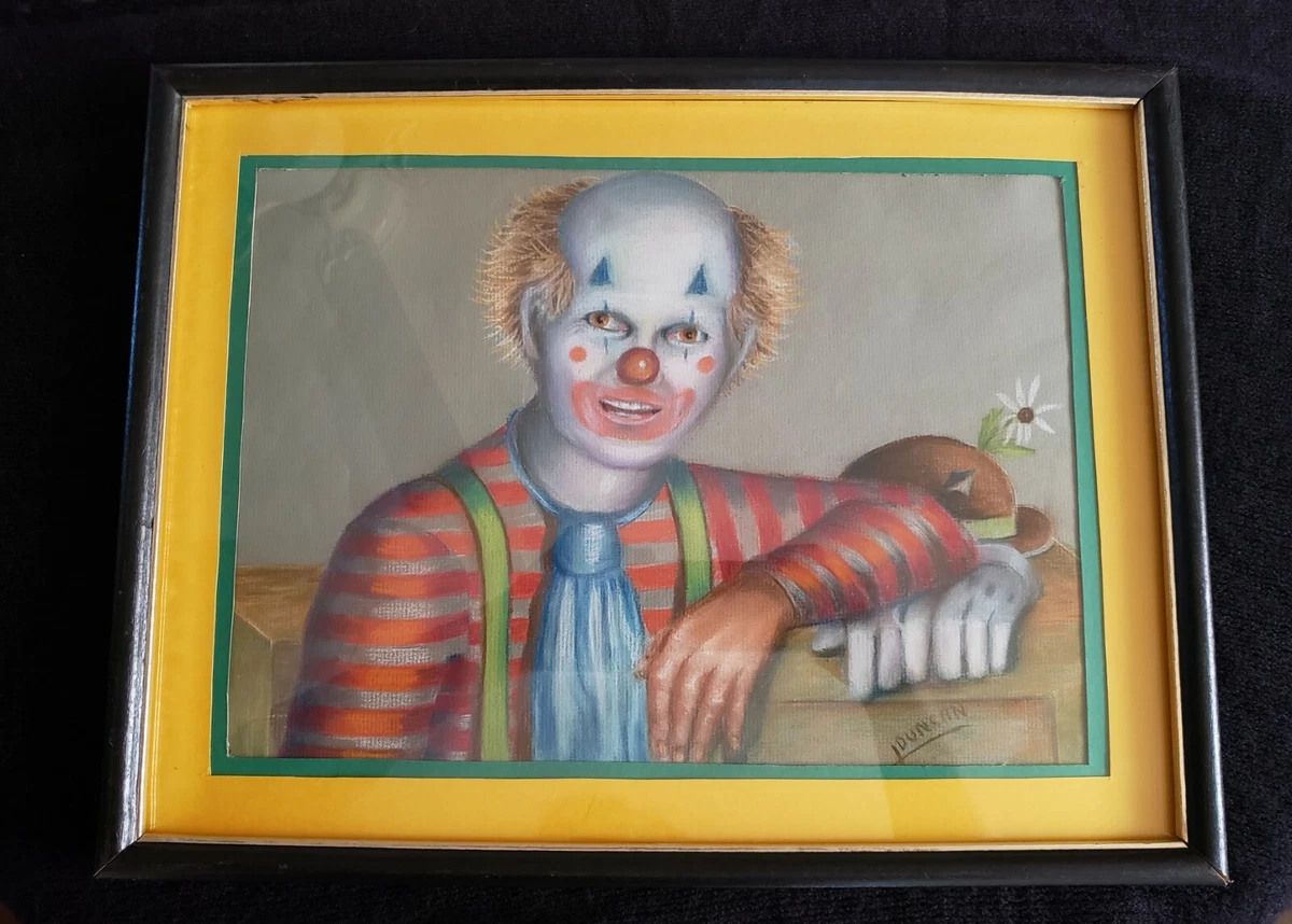 Chalk Pastel Art Clown