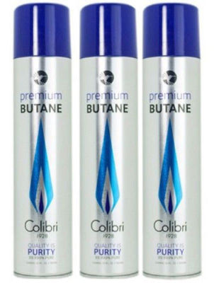 3 Pk Colibri Premium Lighter Butane Refill Fuel 50g 3.04 oz 90ml ...