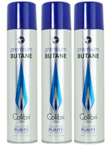 3 Pk Colibri Premium Lighter Butane Refill Fuel 50g 3.04 oz 90ml ...