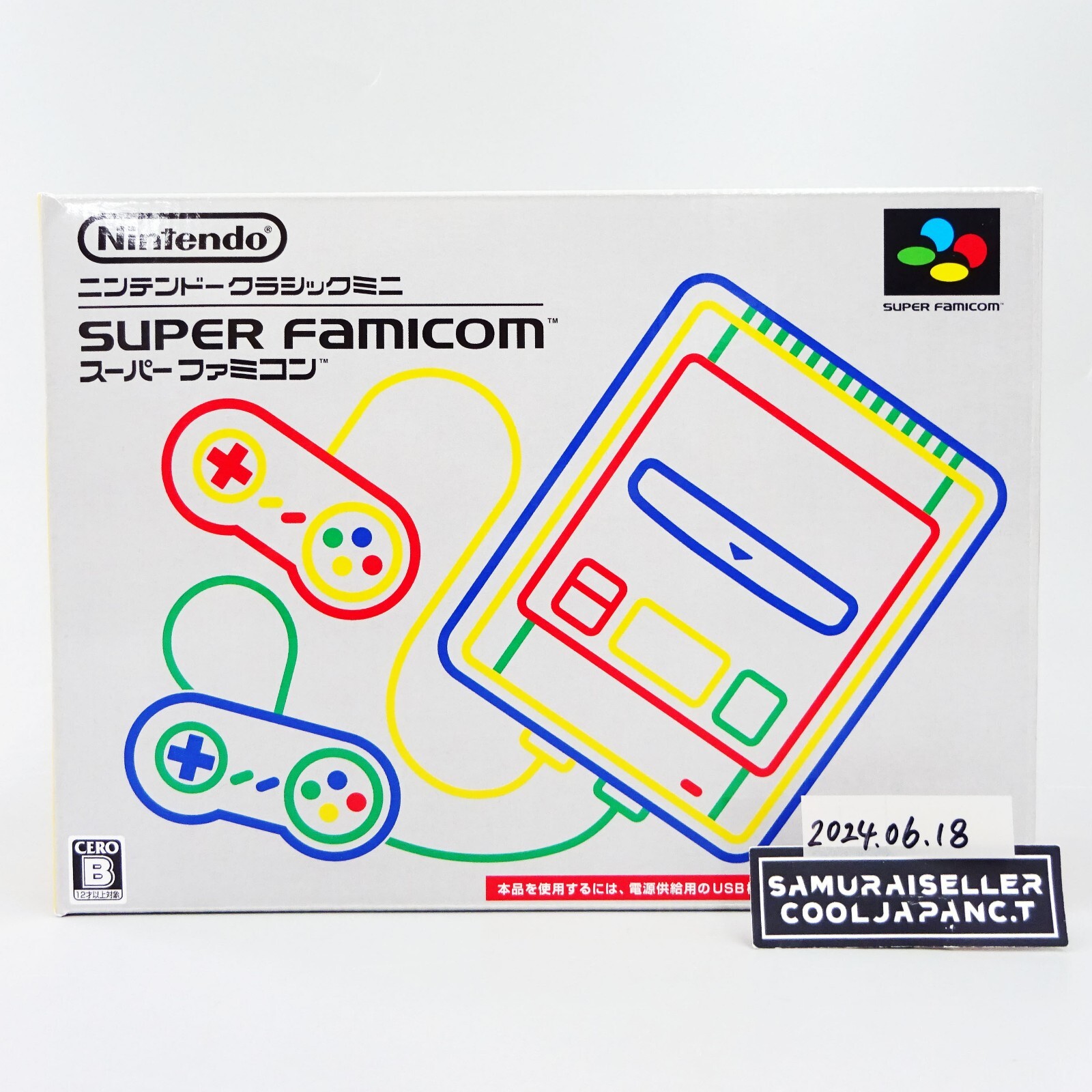 Nintendo Classic Mini Super Famicom Gray console SNES SFC Used Tested ...