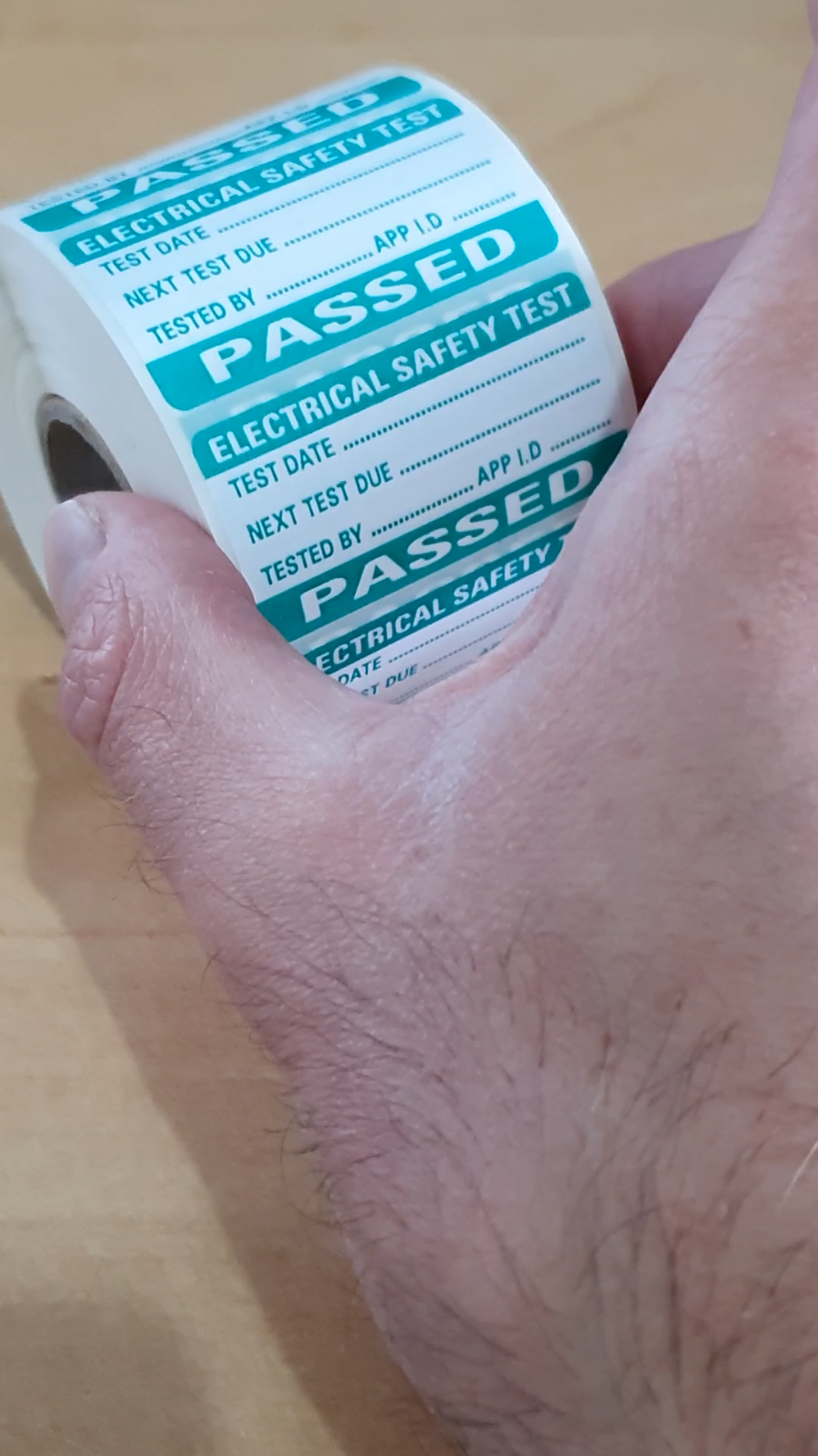 1000 x PAT Testing - Passed Labels/Stickers - PP Durable Tear Proof ...