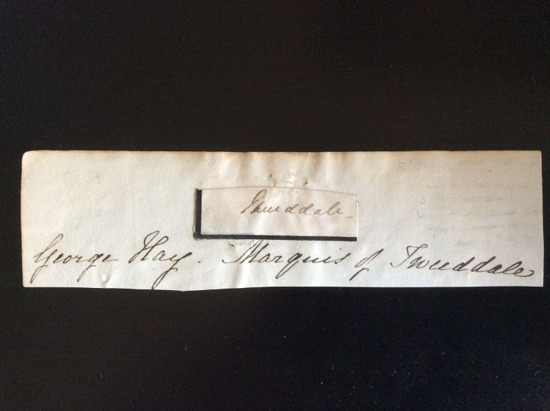 Autograph FIELD MARSHALL GEORGE HAY Peninsular Campaign*War of 1812 ...