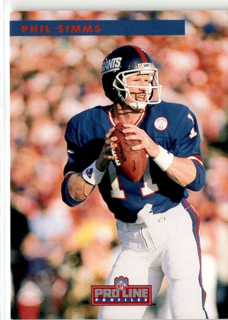 PHIL SIMMS New York Giants 1992 Pro Line Profiles 1 of 9 Sub- SET Card ...