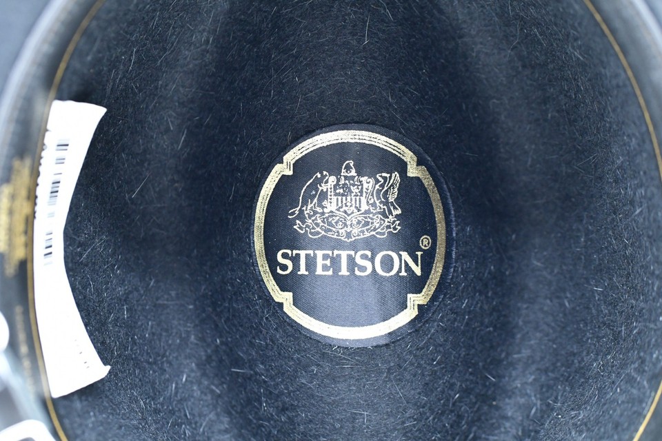 Stetson Cavalry Hat Size 7 3/4 R Black With 3" Rim 5X Felt With Pins ...