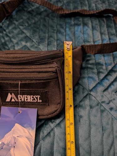 Everest Black Adjustable Fanny Hip Waist Pack Bag Hiking Outdoor Sport Zips NWT | eBay