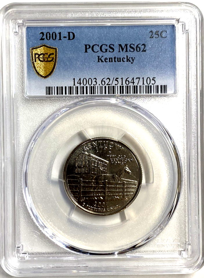 [PCGS GOLD SHIELD x2] 2001 D State Quarters MS66 MS62 25c SAVE BIG!! | eBay