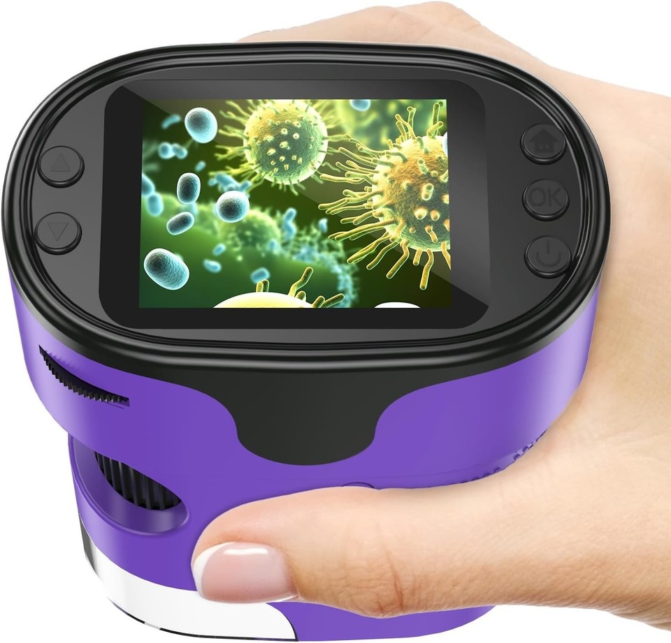 1000X Handheld Digital Microscope for Kids: Portable Miniscope with 2.0 ...