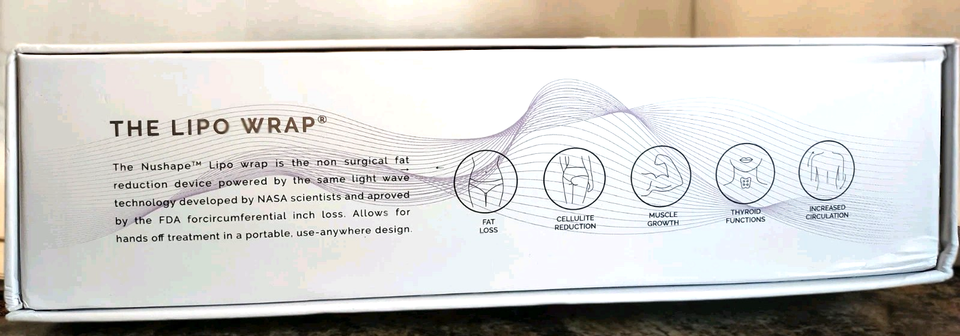 Nushape Lipo Wrap The Original Wearable Light Therapy - Portable ...
