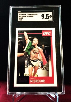 2021 Panini Chronicles UFC #96 Conor McGregor, Score, Pink, SGC 9.5 MT ...