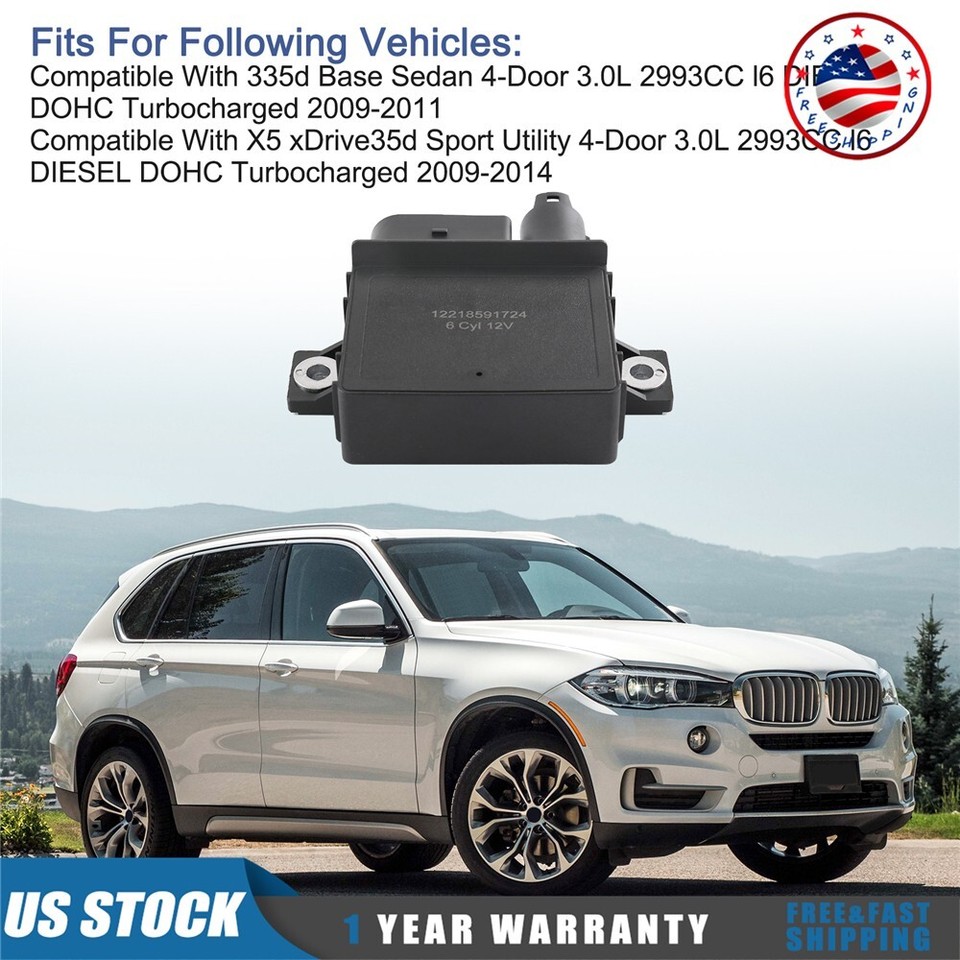 Fit For BMW 335d X5 E70 2009-13 12217800156 Glow Plug Control Module ...