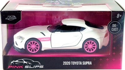 Jada 1/32 Pink Slips 2020 Toyota Supra White Metallic with Pink Wheels ...