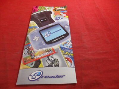 Nintendo Game Boy Advance E-Reader GBA Promotional Store Brochure ...