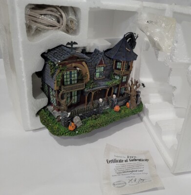 HAWTHORNE VILLAGE 1313 MOCKING BIRD LANE MUNSTERS HOUSE NEW w/COA (Q ...