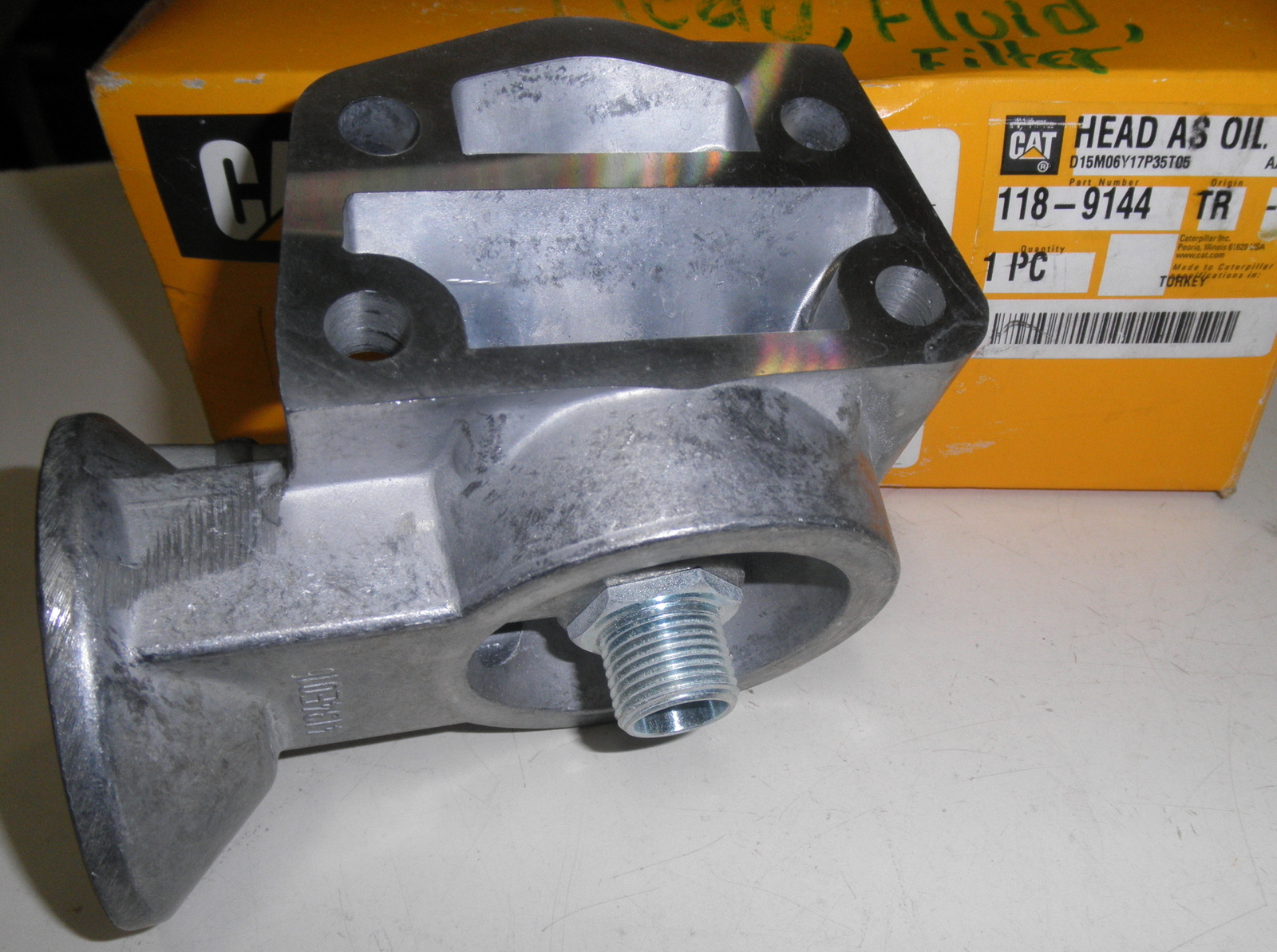 Genuine CAT Fluid Filter Head 1189144 OEM Caterpillar 118-9144 2940-01 ...