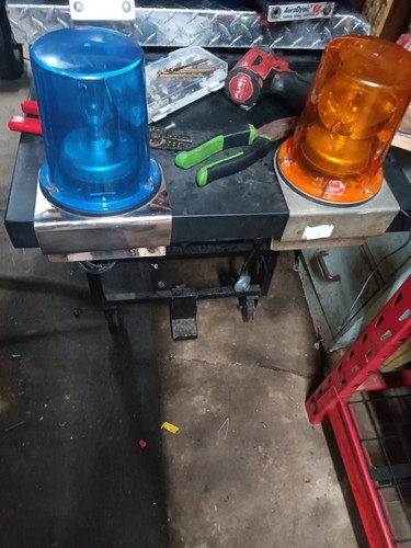 Pair Do-Ray 1970s 12V 250 Emergency Lamp Oscillating Warning Light | eBay