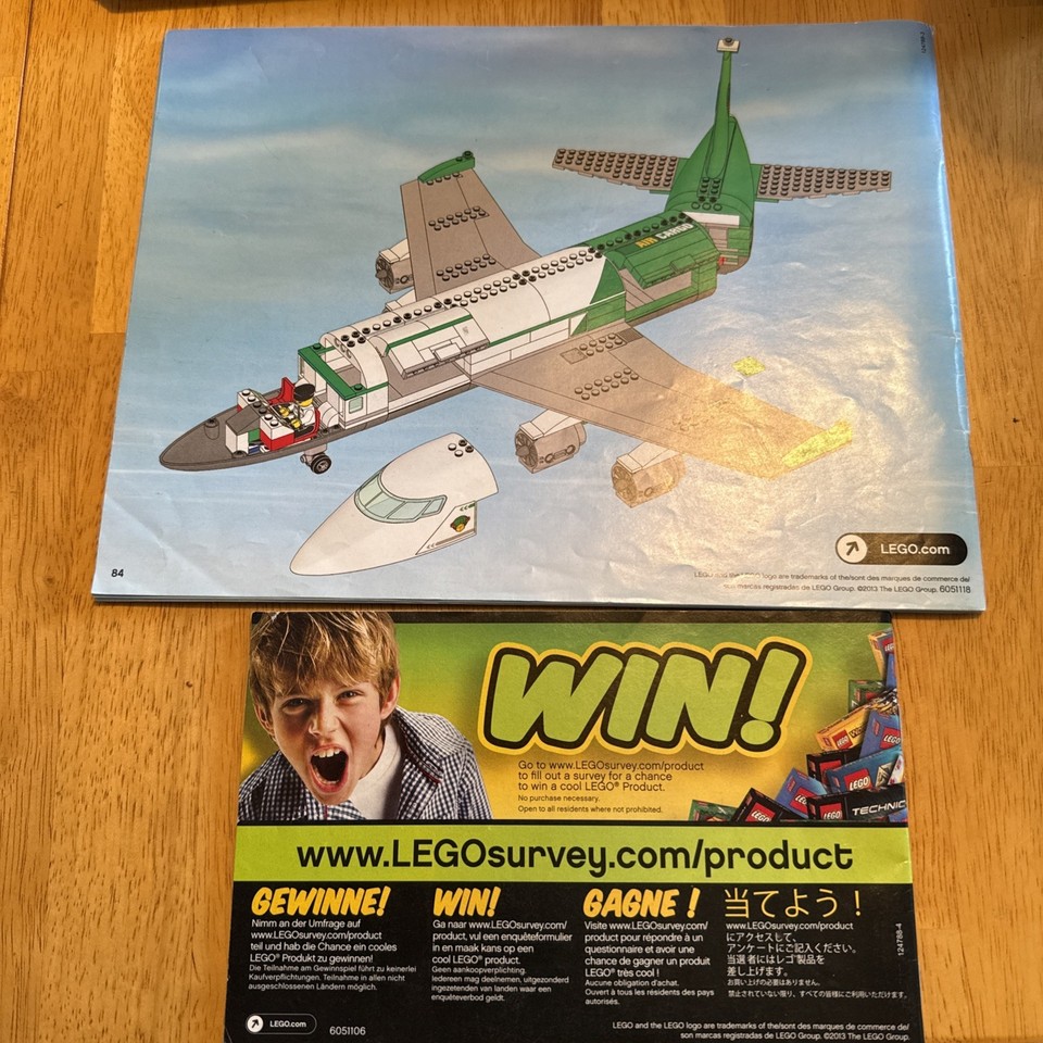 LEGO CITY AIRPORT CARGO TERMINAL 60022 INSTRUCTIONS ONLY Book 1 And 4 ...