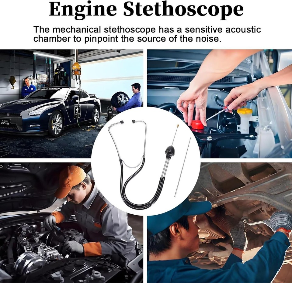 Car Mechanic Stethoscope, Automotive Stethoscope Engine Diagnostic Tool ...