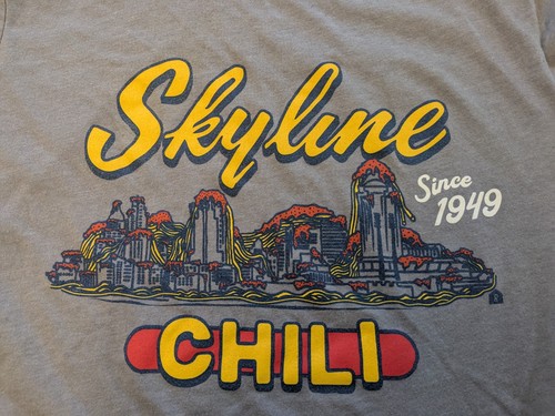 Skyline Chili Chili Town Short Sleeve T Shirt Men's Medium Gray ...