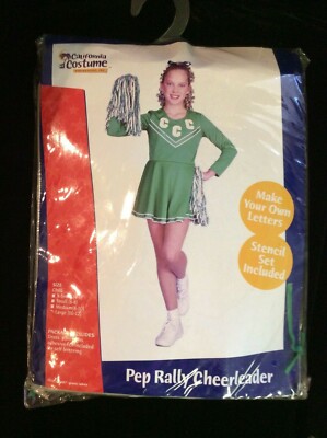 Cheers ~ Pep Rally Cheerleader Girls Child Halloween Costume Sz (L) 10 ...