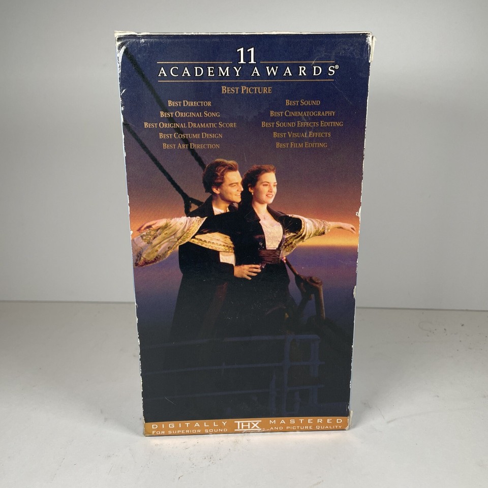 New TITANIC VHS Video THX Factory Sealed 2 Tape Box Set 1997 Academy ...