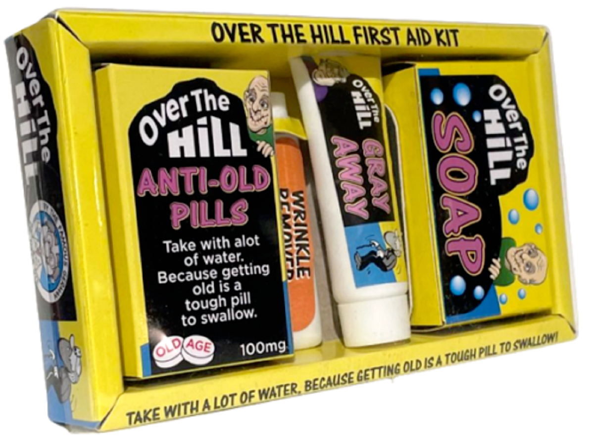 Over The Hill First Aid Survival Kit - Gag Prank Joke Novelty ...