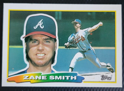 1988 Topps Big ZANE SMITH Atlanta Braves MLB Baseball Card #193 Series ...