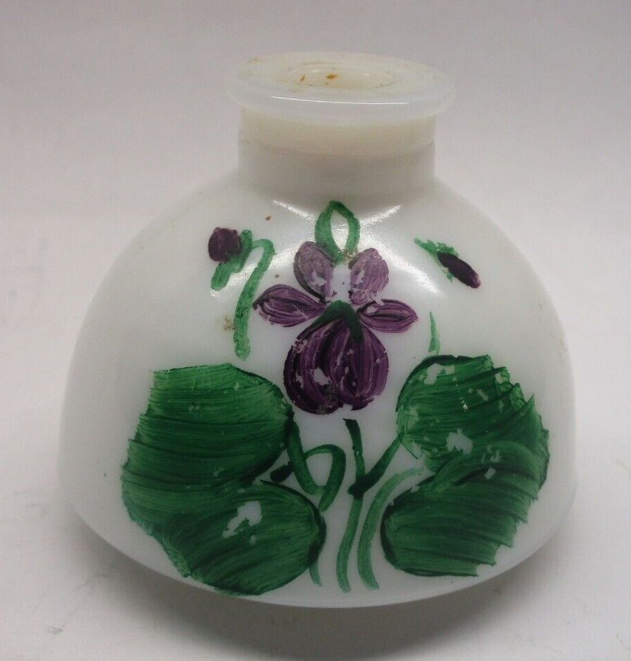 Vintage Devon Violets Milk Glass Lownds Pateman England Perfume Bottle | eBay