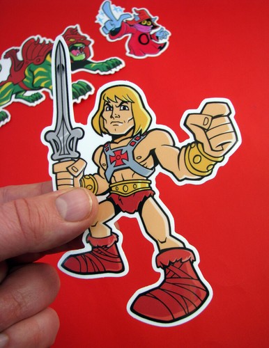 He-Man Vinyl Sticker MOTU Masters of the Universe Laptop Car Decal ...