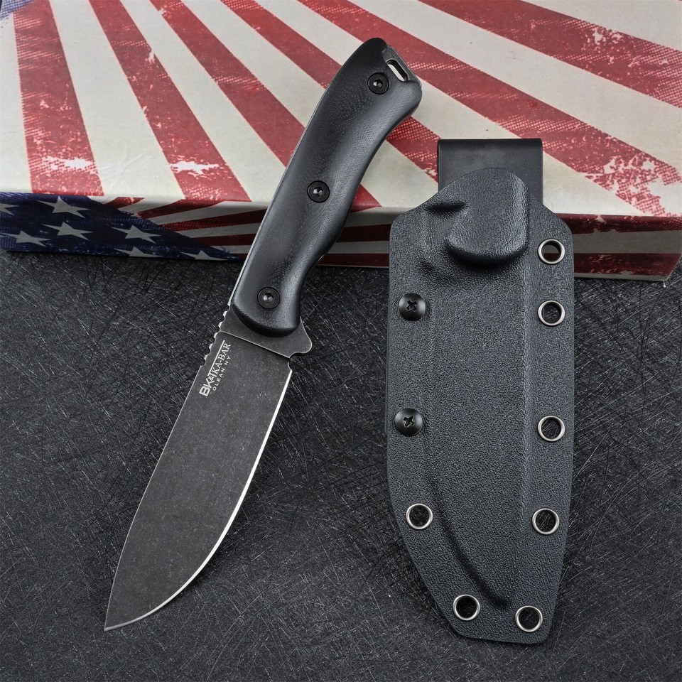 9'' New CNC DC53 Blade Full Tang G10 Handle Camping Outdoor Tool Knife ...