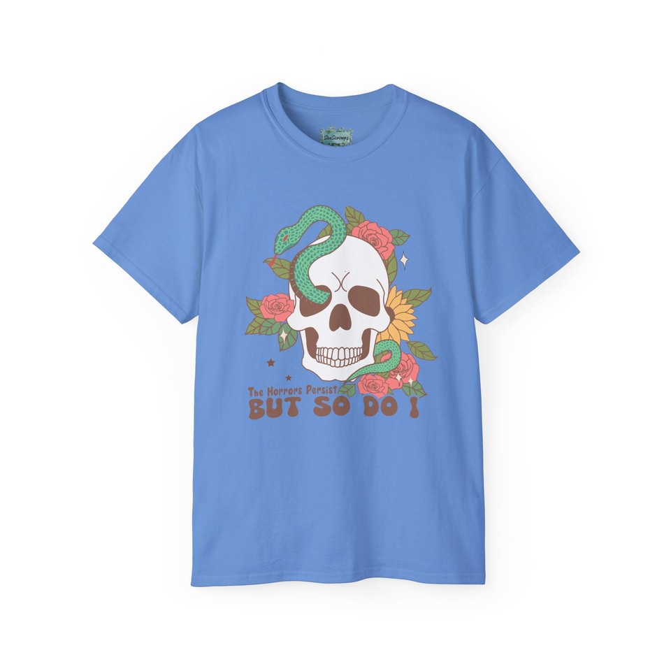 NEW! Skull Horrors Persist Unisex Ultra Cotton Tee | eBay