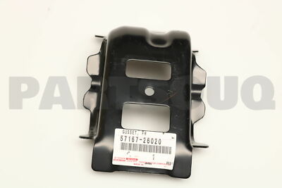 5716726020 Genuine Toyota GUSSET, FRONT CROSSMEMBER SIDE, RH 57167 ...