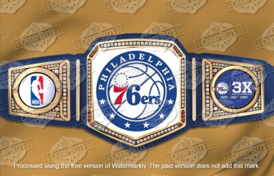 Philadelphia 76ers NBA Championship Belt Adult Size 2mm Brass | eBay