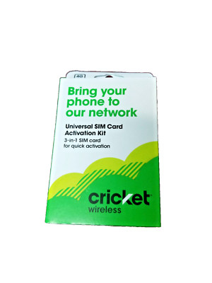Cricket Wireless - Universal SIM Card Activation Kit | eBay