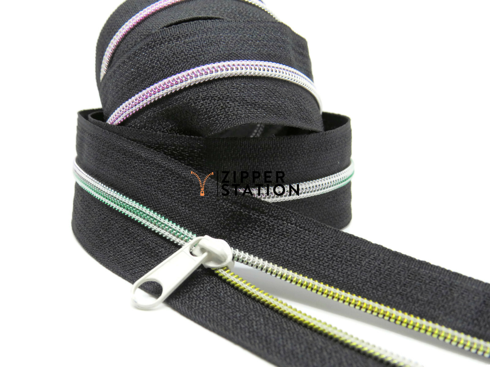 Continuous Zip Chain No3 Weight - Upholstery N3 zipping - 1, 2, 5 or 10 ...