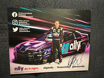 Alex Bowman Signed Promo Hero Card Nascar Cup Autographed 2023 | eBay