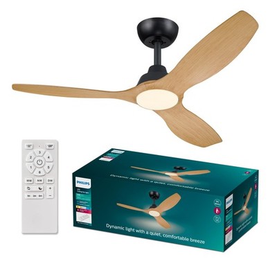 Philips Olas Ventilatore a Soffitto, 3 Pale, Diametro 132 cm, Motore DC ...
