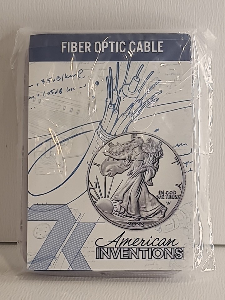 2023 American Silver Eagle NGC MS 70 US Invention Series Fiber Optic ...