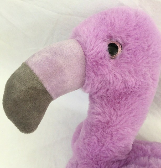 Hugfun Flamingo Bird Plush Long Legged Purple 19" Stuffed Animal Toy ...