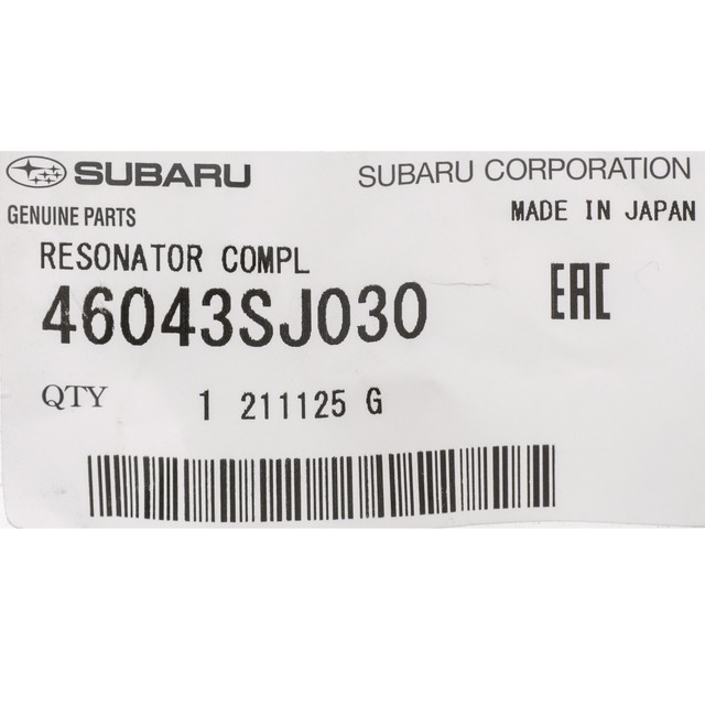Genuine Subaru Resonator 46043SJ030 for sale online | eBay