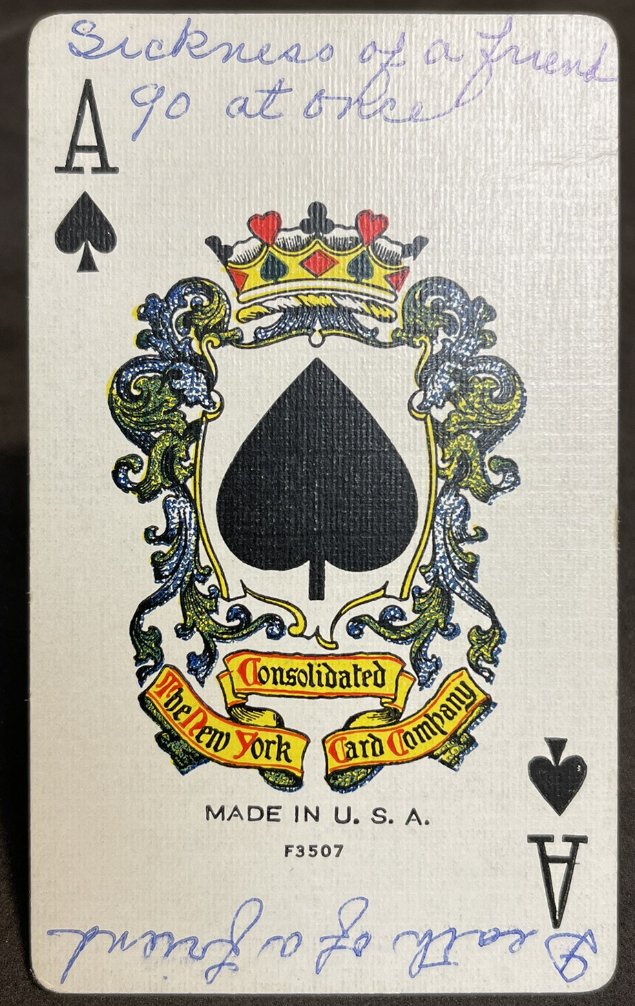 Historic Hand Written Fortune Telling Cartomancy Oracle Antique Playing ...