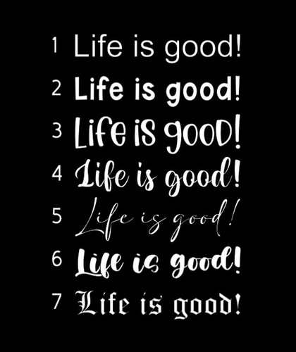 Life is good! Sticker Vinyl Car Sticker Decal White | eBay