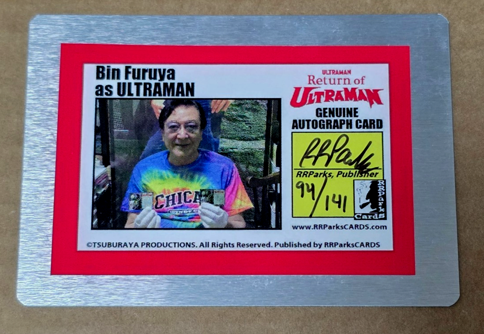 2024 RRParks Ultraman Series Three Return of Metal Bin Furuya Autograph ...