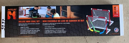 Mylec Deluxe Mini Goal Set Multi with Mini Hockey Sticks | eBay